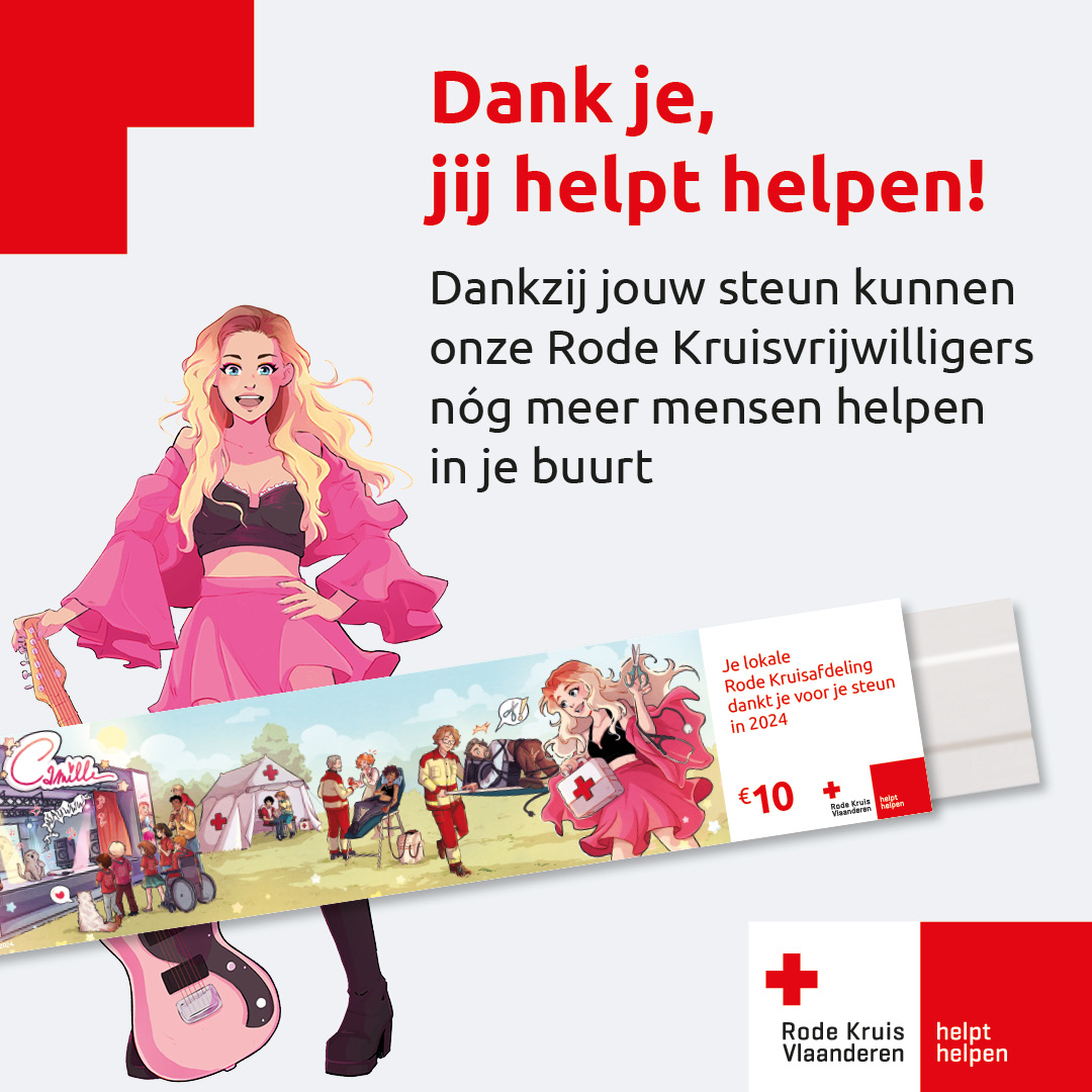 Koop de pleister en steun jouw lokale Rode Kruisafdeling | Stickerverkoop