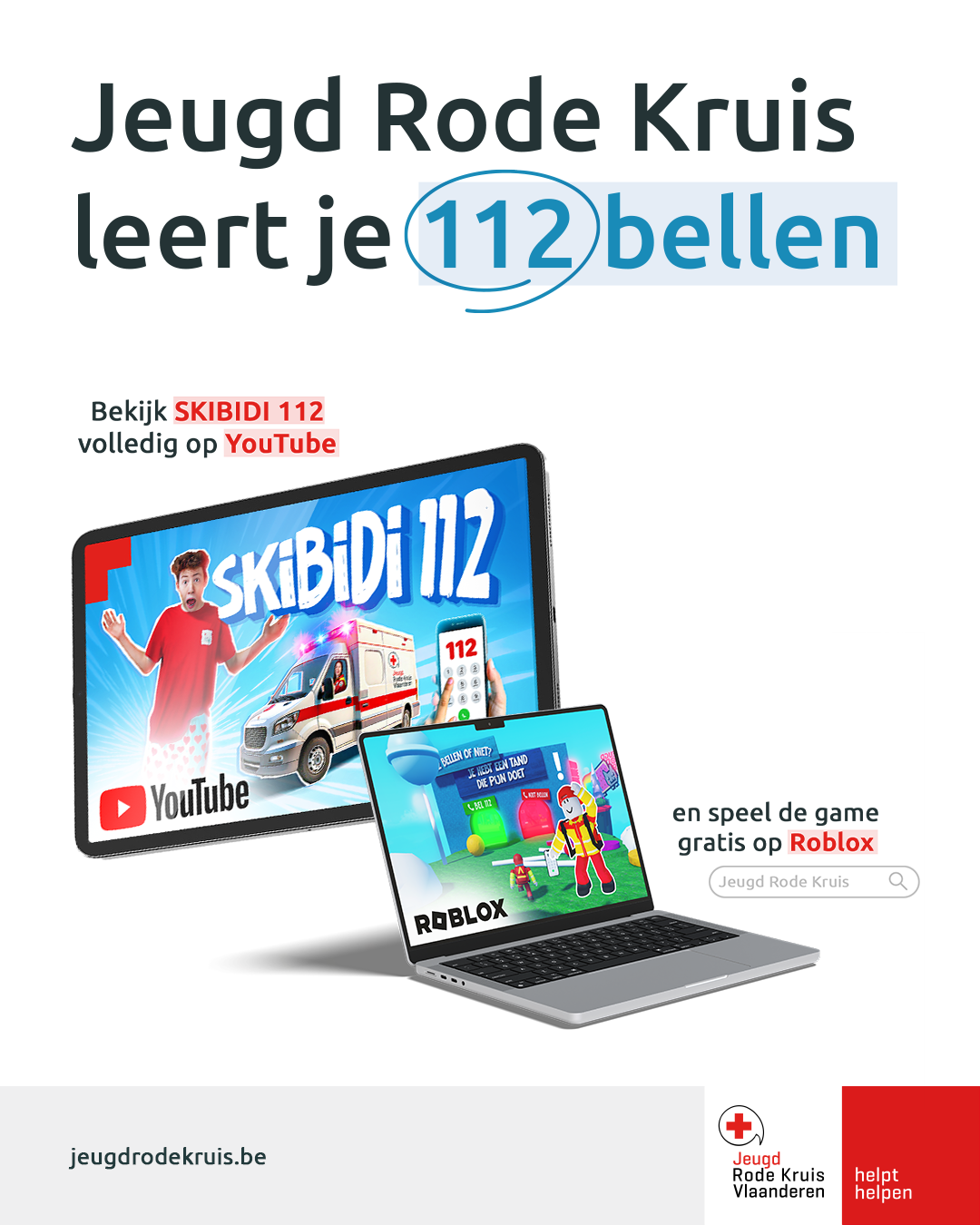 Jeugd Rode Kruis start campagne om kinderen noodnummer 112 en eerste ...